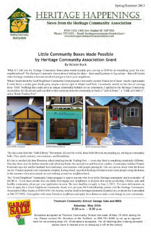 Heritage Happenings Newsletter – Welcome to the Heritage Community